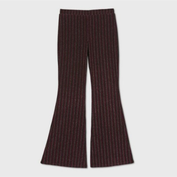 My Michelle | Bottoms | Girls Lurex Knit Striped Flare Pants Art Class ...